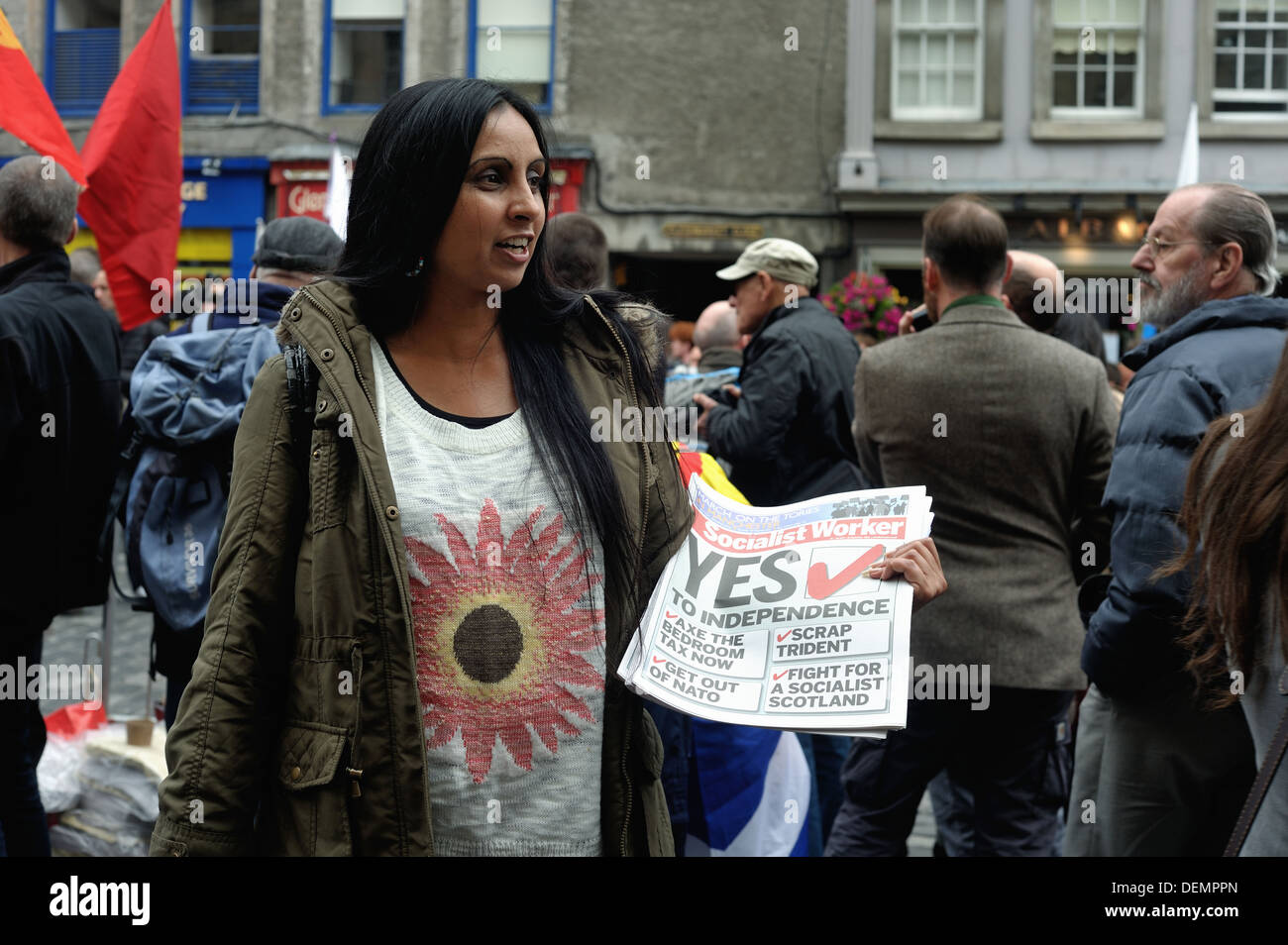 Scottish Pro-independence march Stock Photo - Alamy