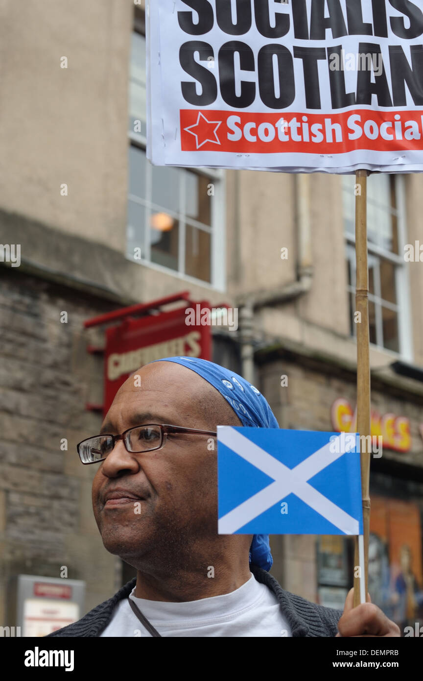 Scottish Pro-independence march Stock Photo - Alamy
