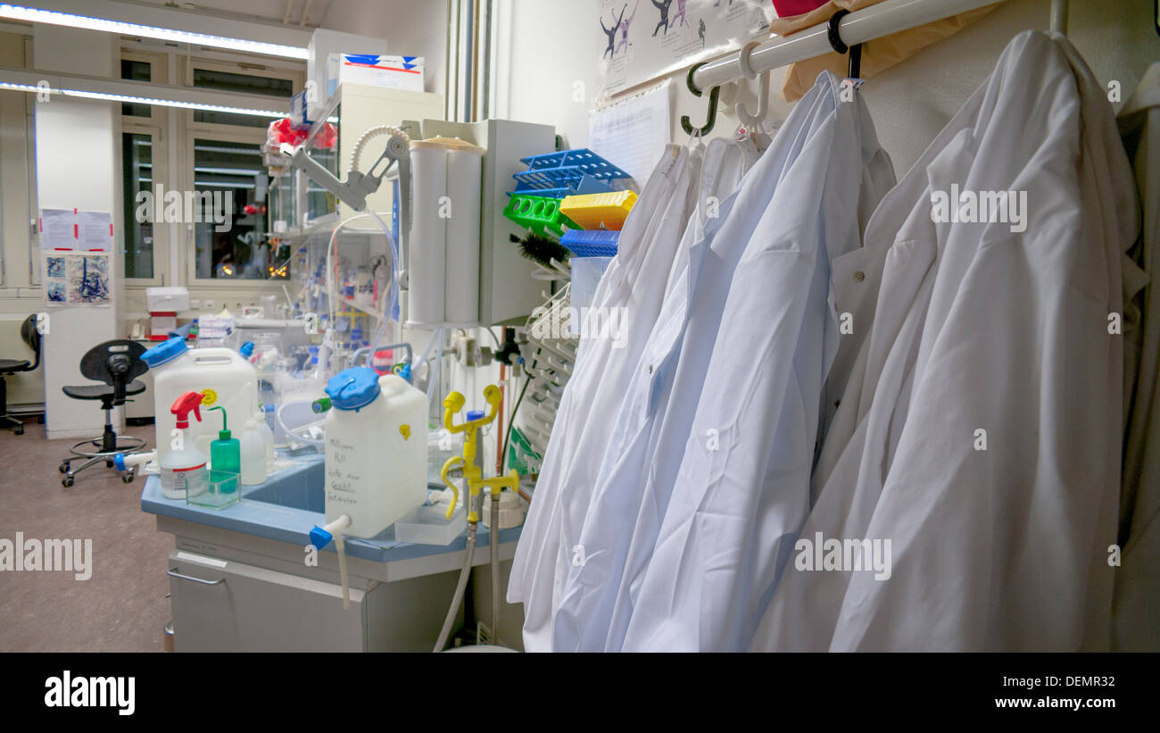 real research laboratory lab coats Stock Photo - Alamy