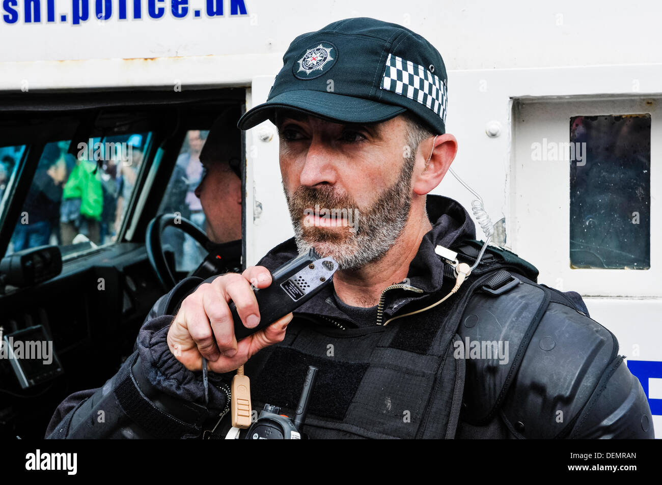 Belfast, Northern Ireland, 21st September 2013 - A PSNI Chief Inspector ...