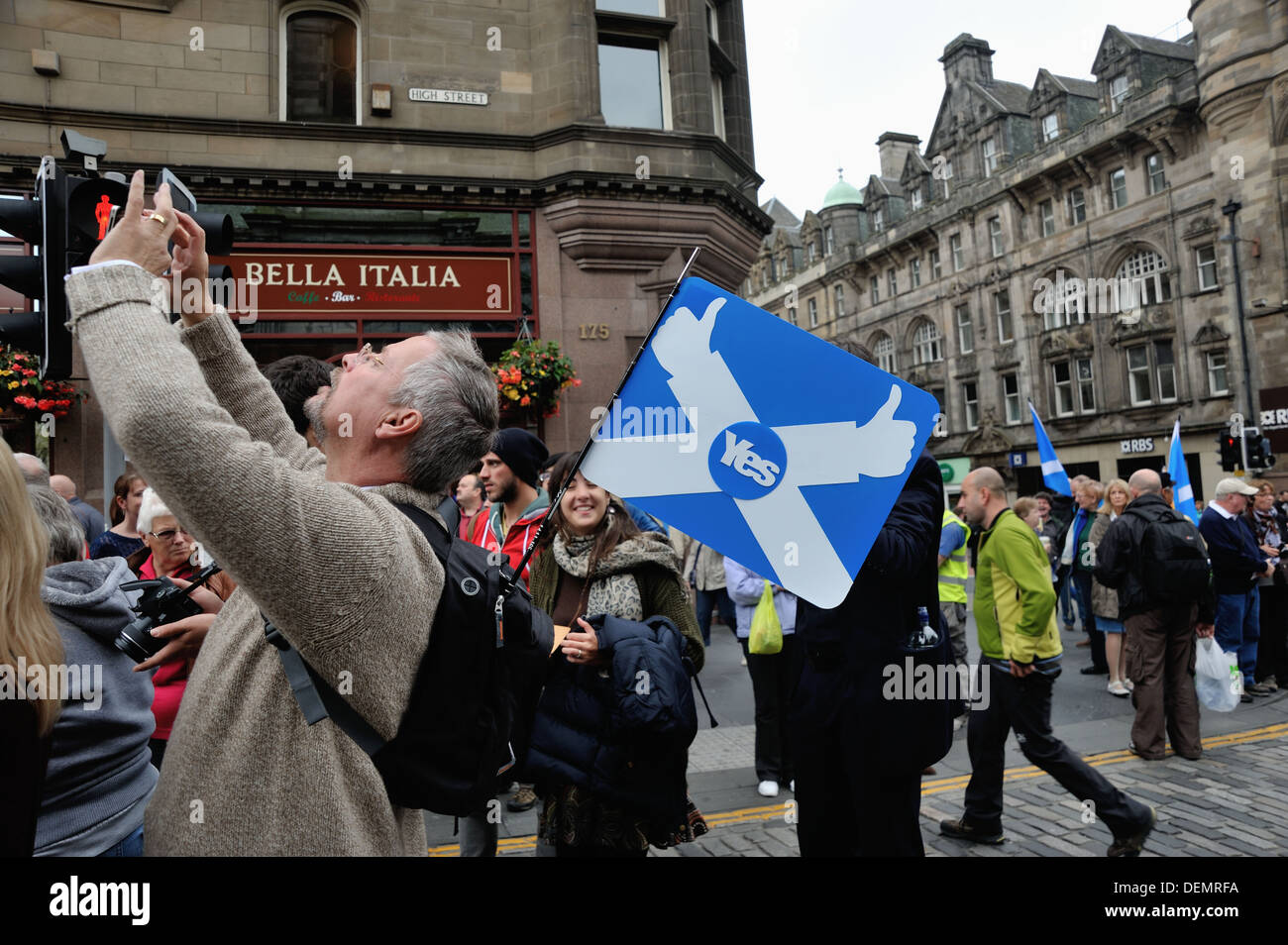 Scottish Pro-independence march Stock Photo - Alamy