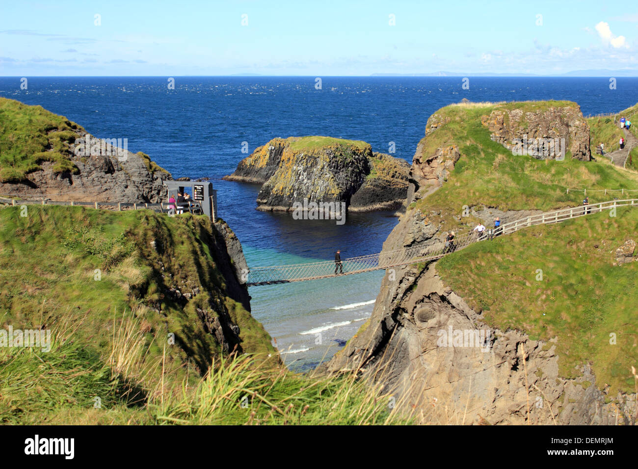 Carrick-a-Rede, rope bridge on the Causeway Coastal Route, Northern ...