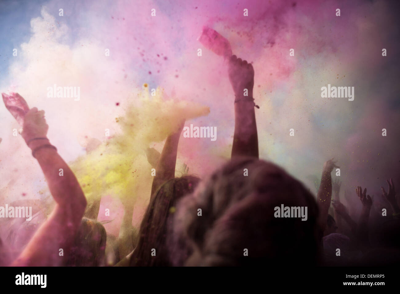 Thessaloniki, Greece . 21st Sep, 2013. Holi Festival of Colours is ...