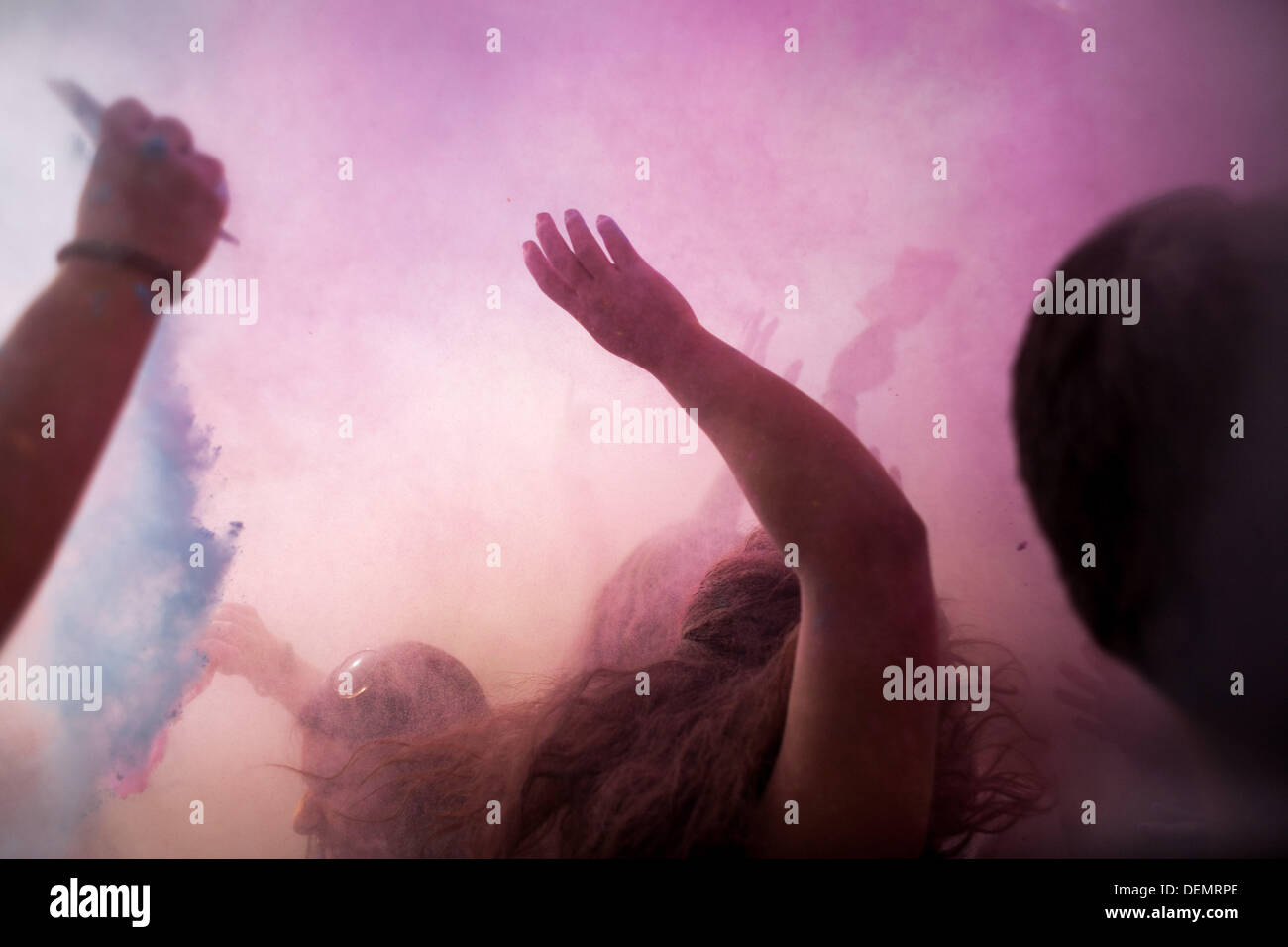 Thessaloniki, Greece . 21st Sep, 2013. Holi Festival of Colours is ...