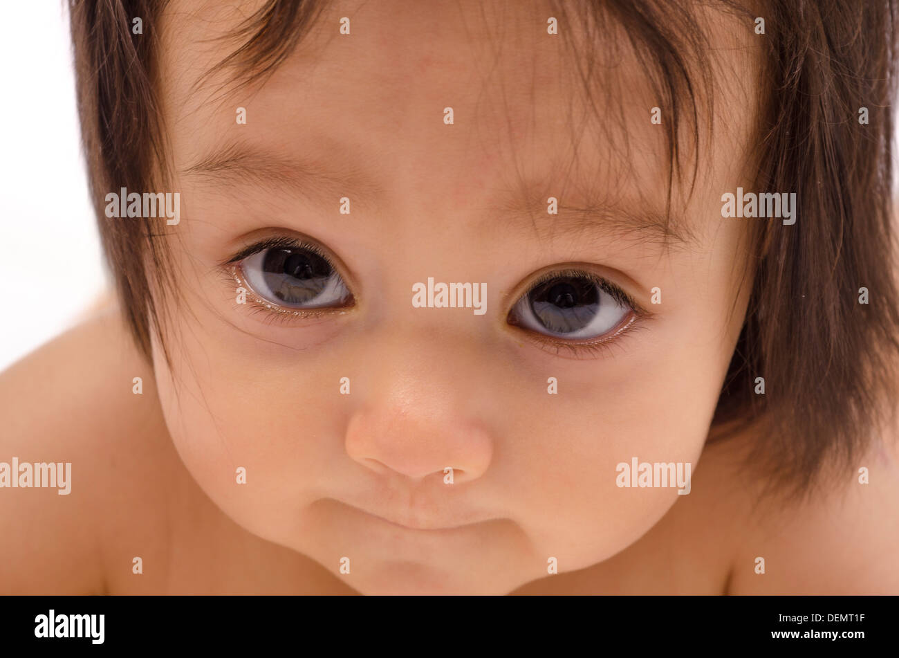 Baby boy face big brown hi-res stock photography and images - Alamy
