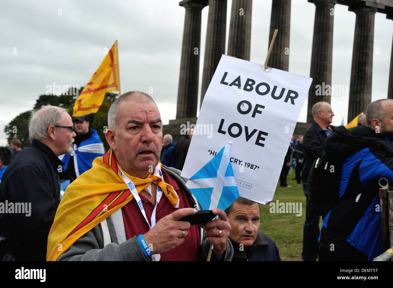Scottish Pro-independence march Stock Photo - Alamy