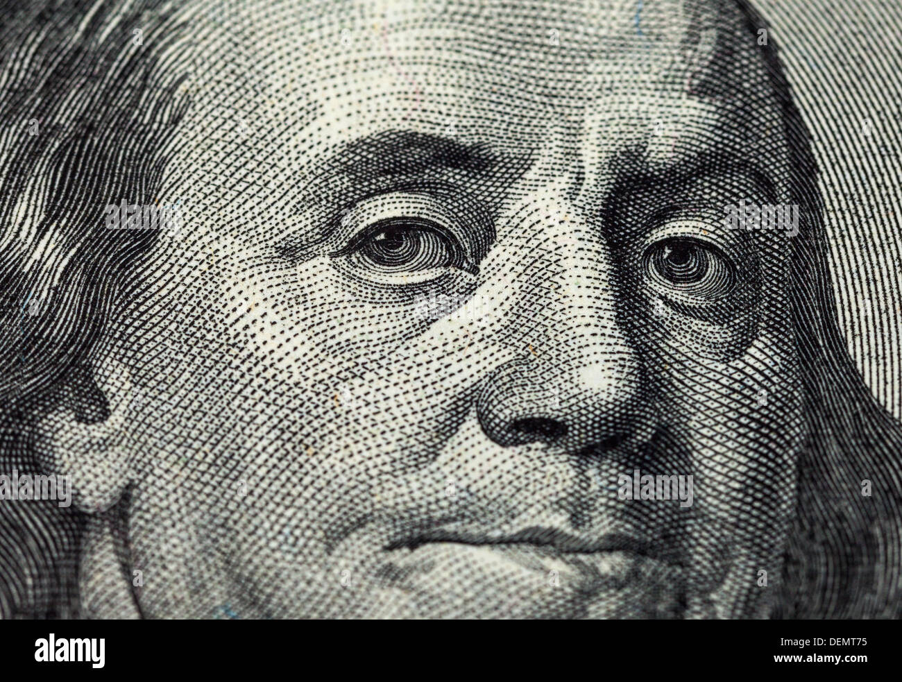 Face franklin dollar bill hi-res stock photography and images - Alamy