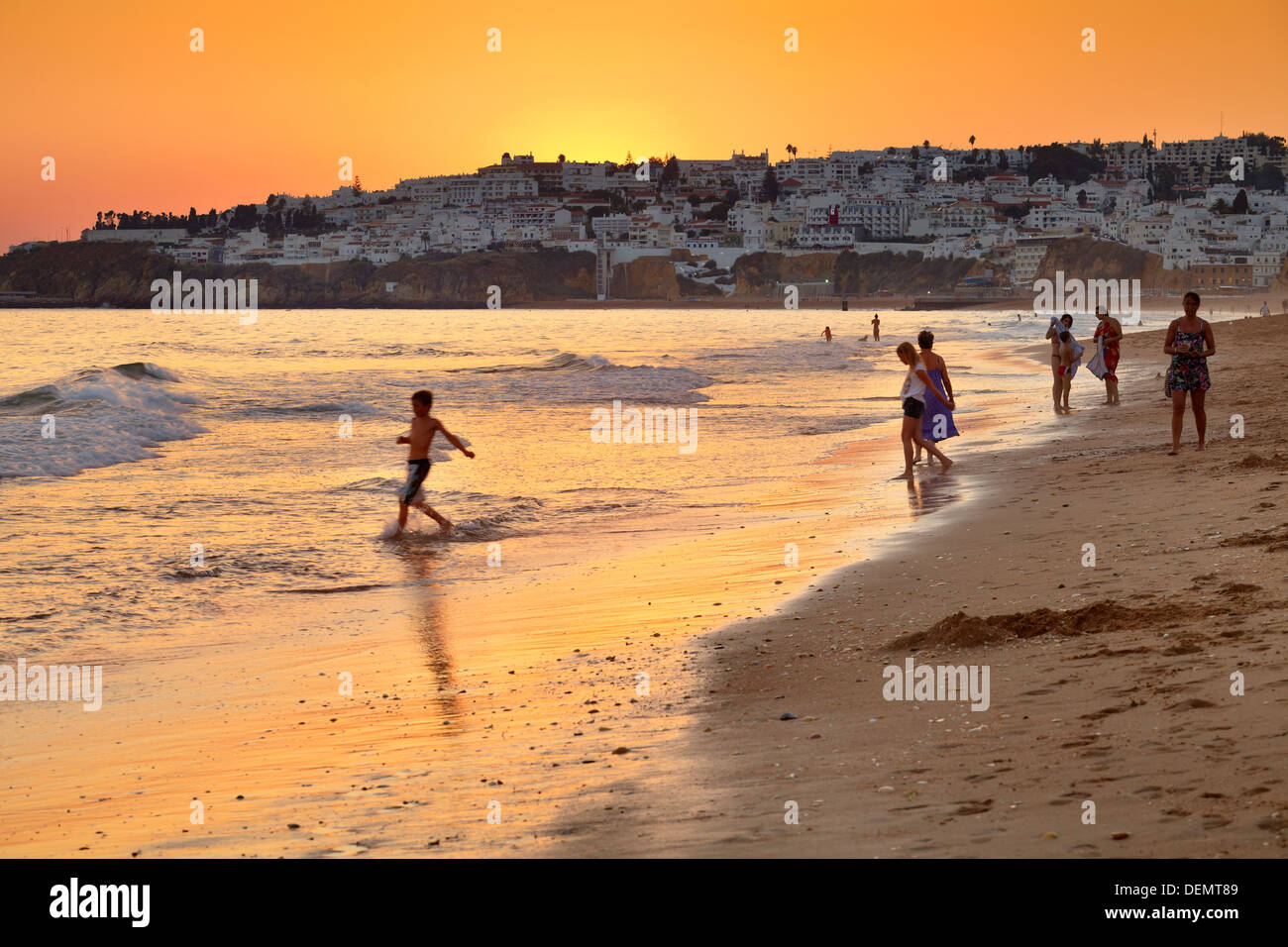 Beautiful sunset portugal beach hi-res stock photography and images - Alamy