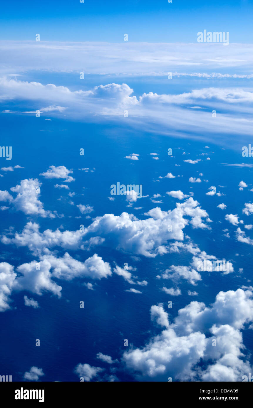 Aerial sky and clouds background Stock Photo - Alamy