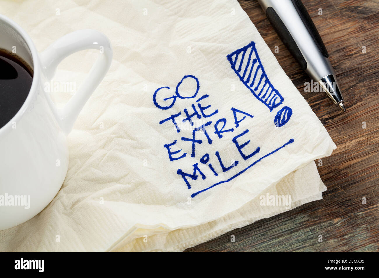 Go the extra mile hi-res stock photography and images - Alamy