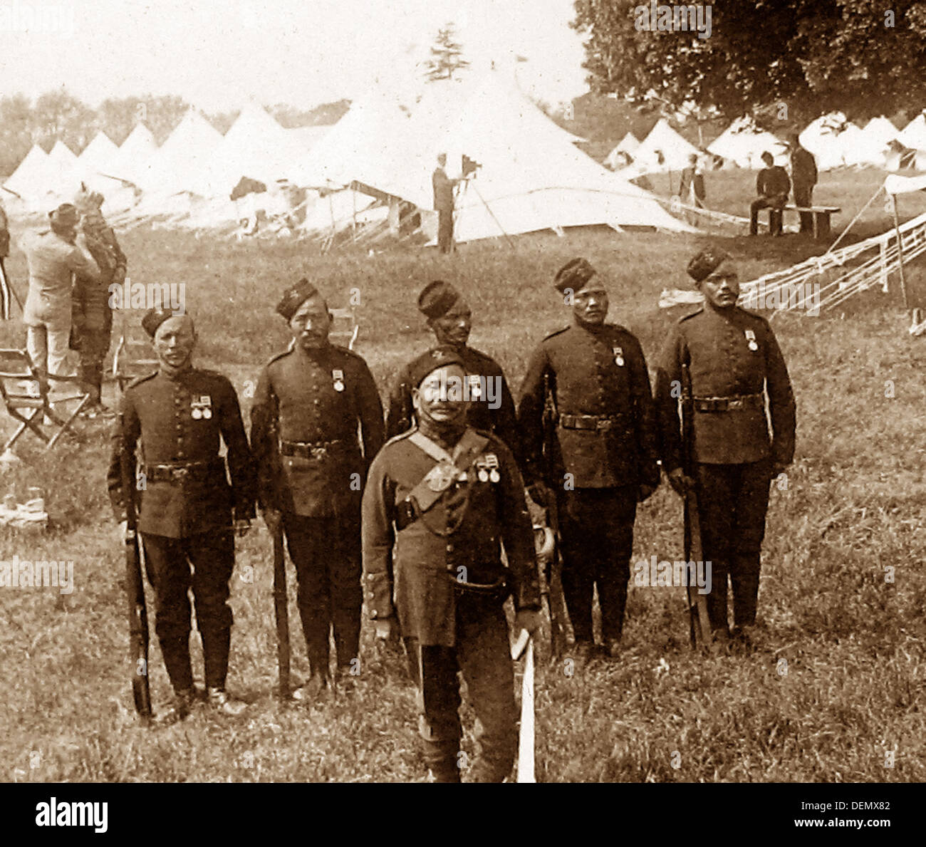 Gurkhas during WW1 Stock Photo - Alamy