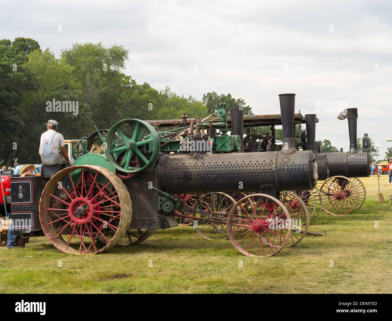 Antique J.I. Case steam tractors; Rock River Thresheree, Edgerton, WI ...