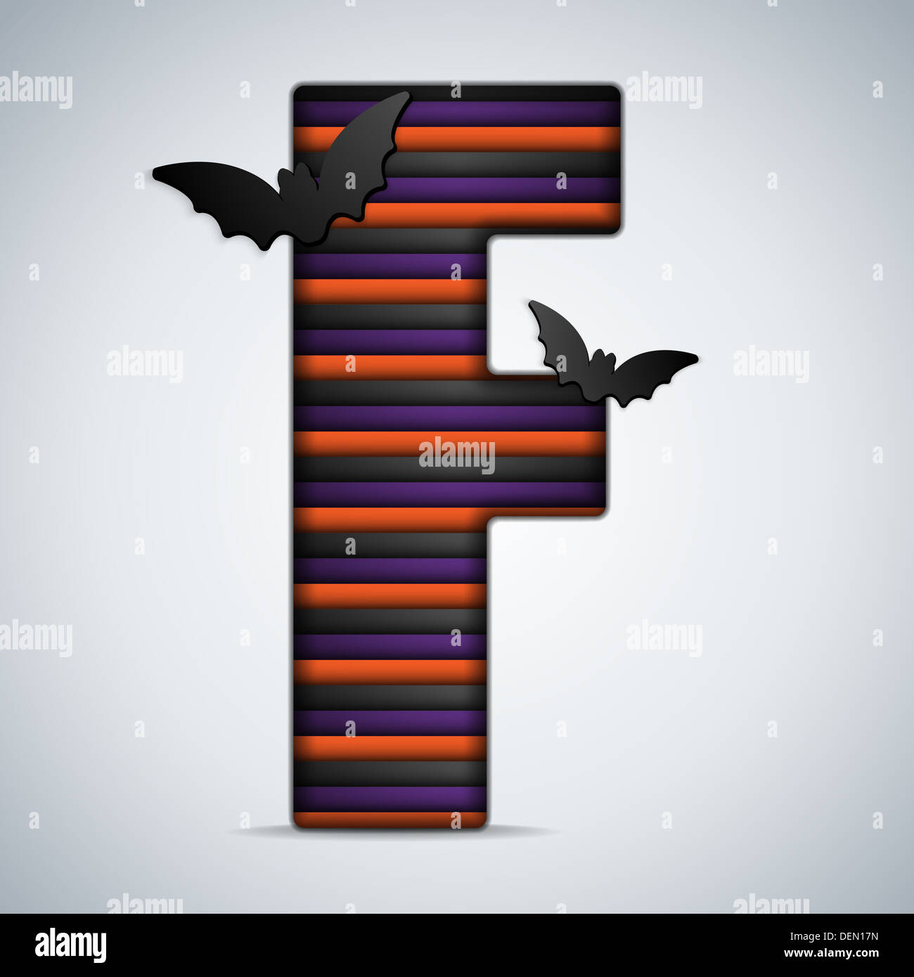 Vector - Halloween Bat Alphabet Letters Stripe Black Orange Purple ...