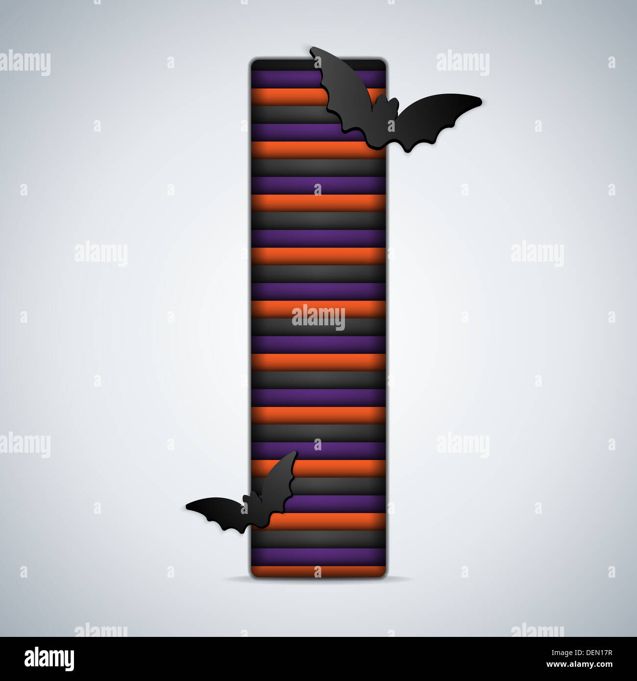 Vector - Halloween Bat Alphabet Letters Stripe Black Orange Purple ...