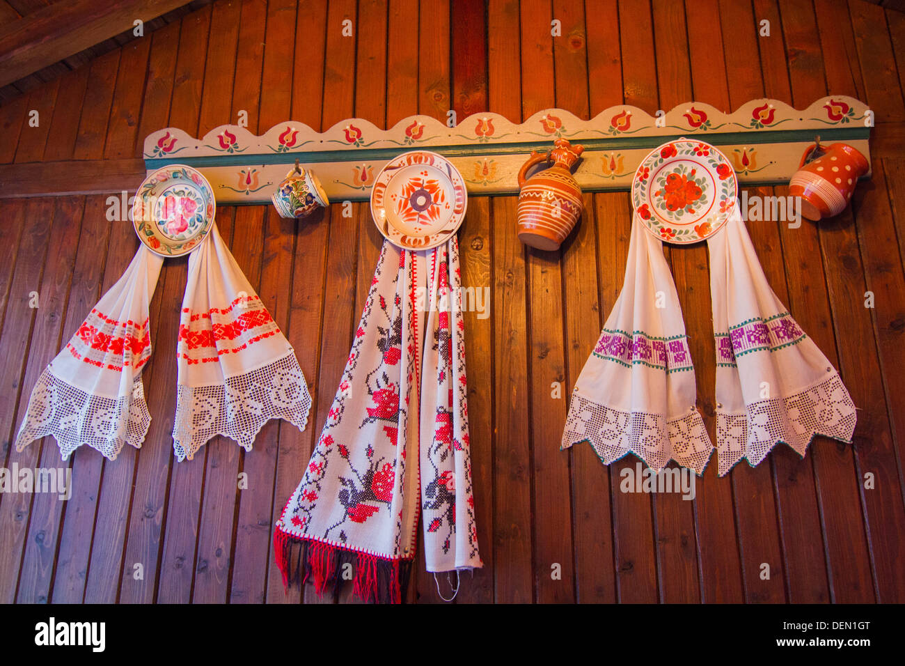 Old Traditional Romanian wall decoration Stock Photo - Alamy