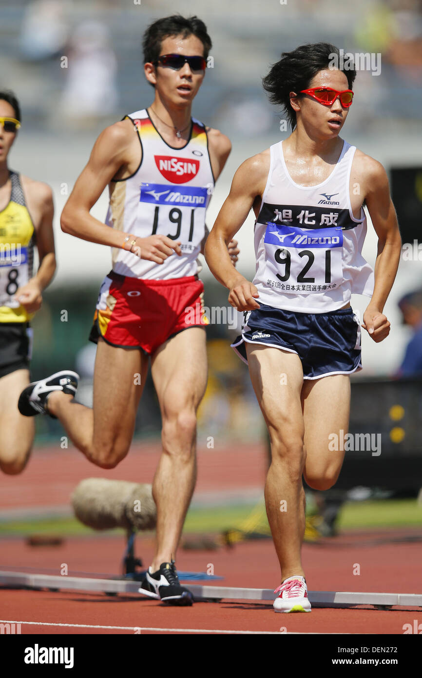 Saitama, Japan. 21st Sep, 2013. (L to R) Yuki Sato, Tetsuya Yoroizaka ...