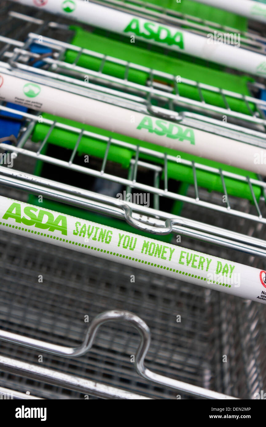 Asda Shopping Trolleys Stock Photos & Asda Shopping Trolleys Stock ...