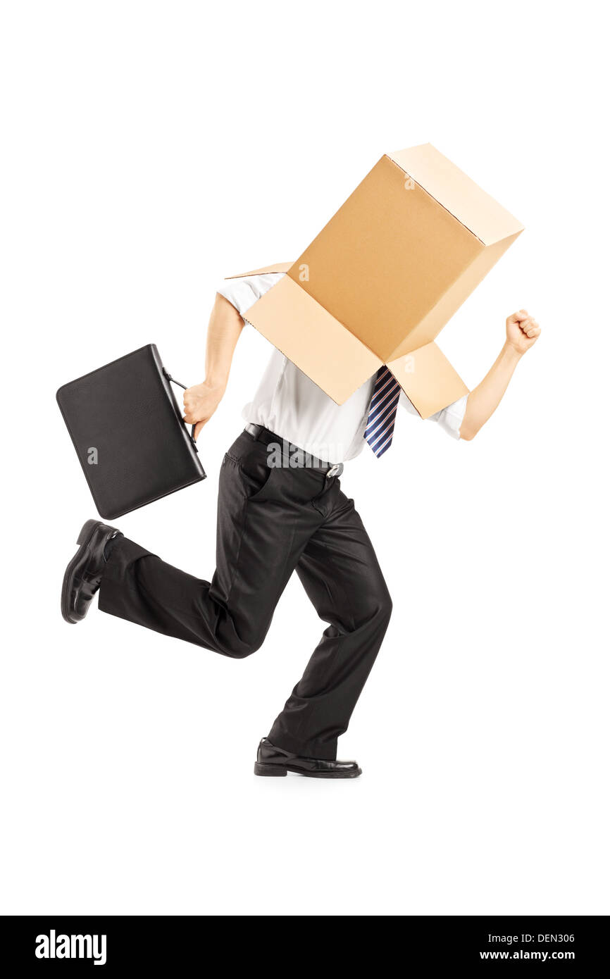 Businessman running away hi-res stock photography and images - Alamy