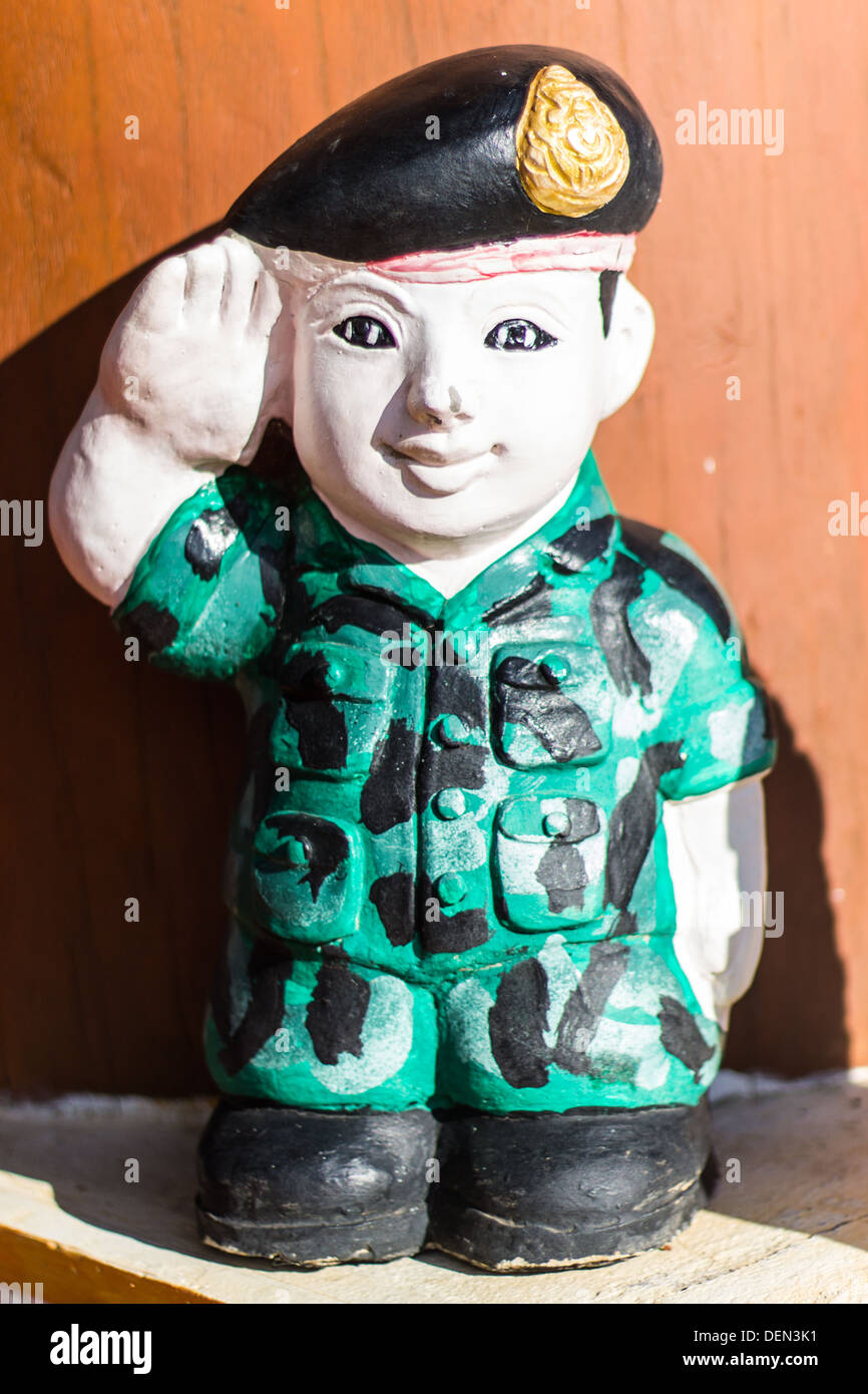 Soldier clay , thai art Stock Photo - Alamy