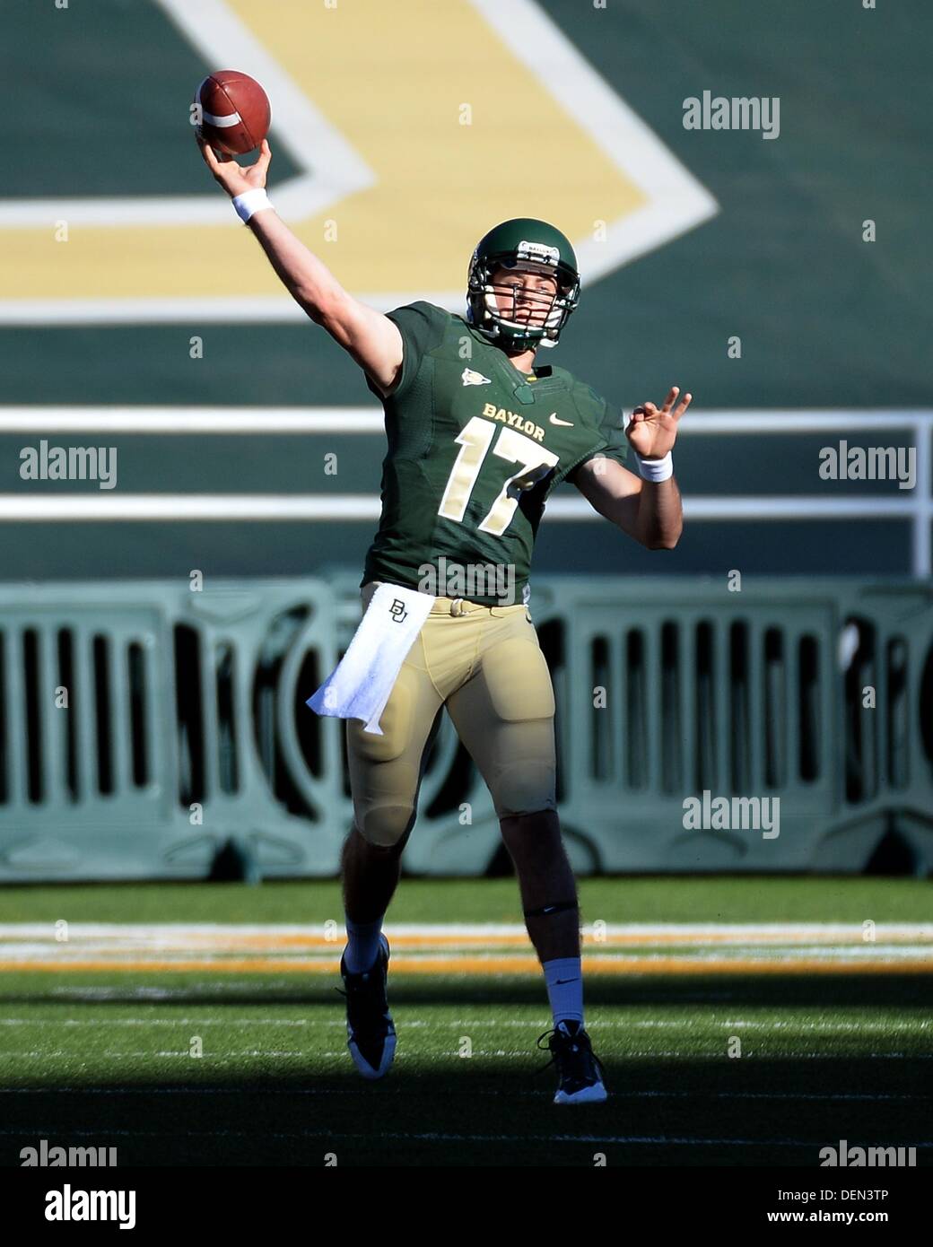 Waco, Texas. Sept 21, 2013. QB Seth Russell #17 of the Baylor Bears in ...