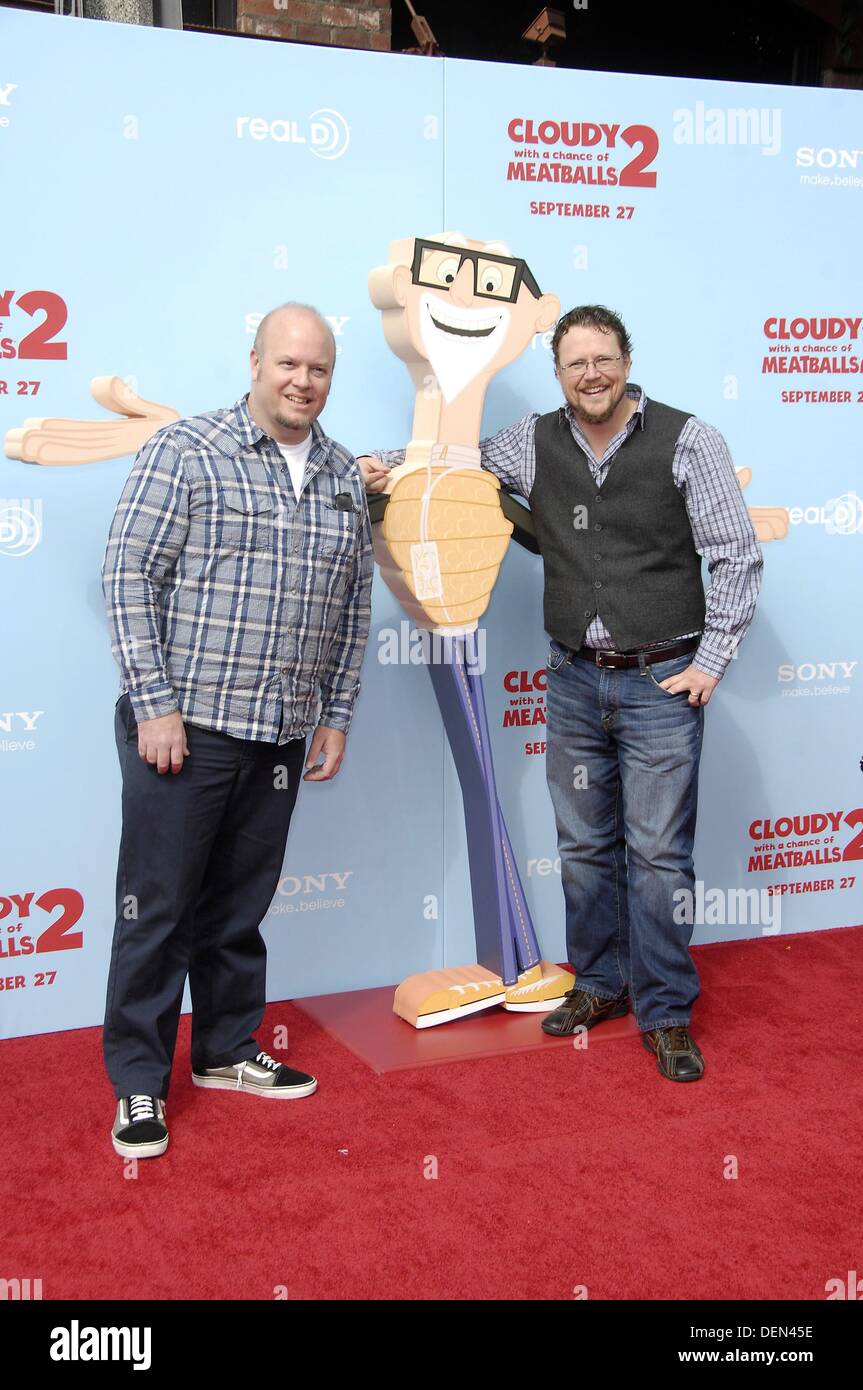 Los Angeles, CA. 21st Sep, 2013. Cody Cameron, Kris Pearn at arrivals ...