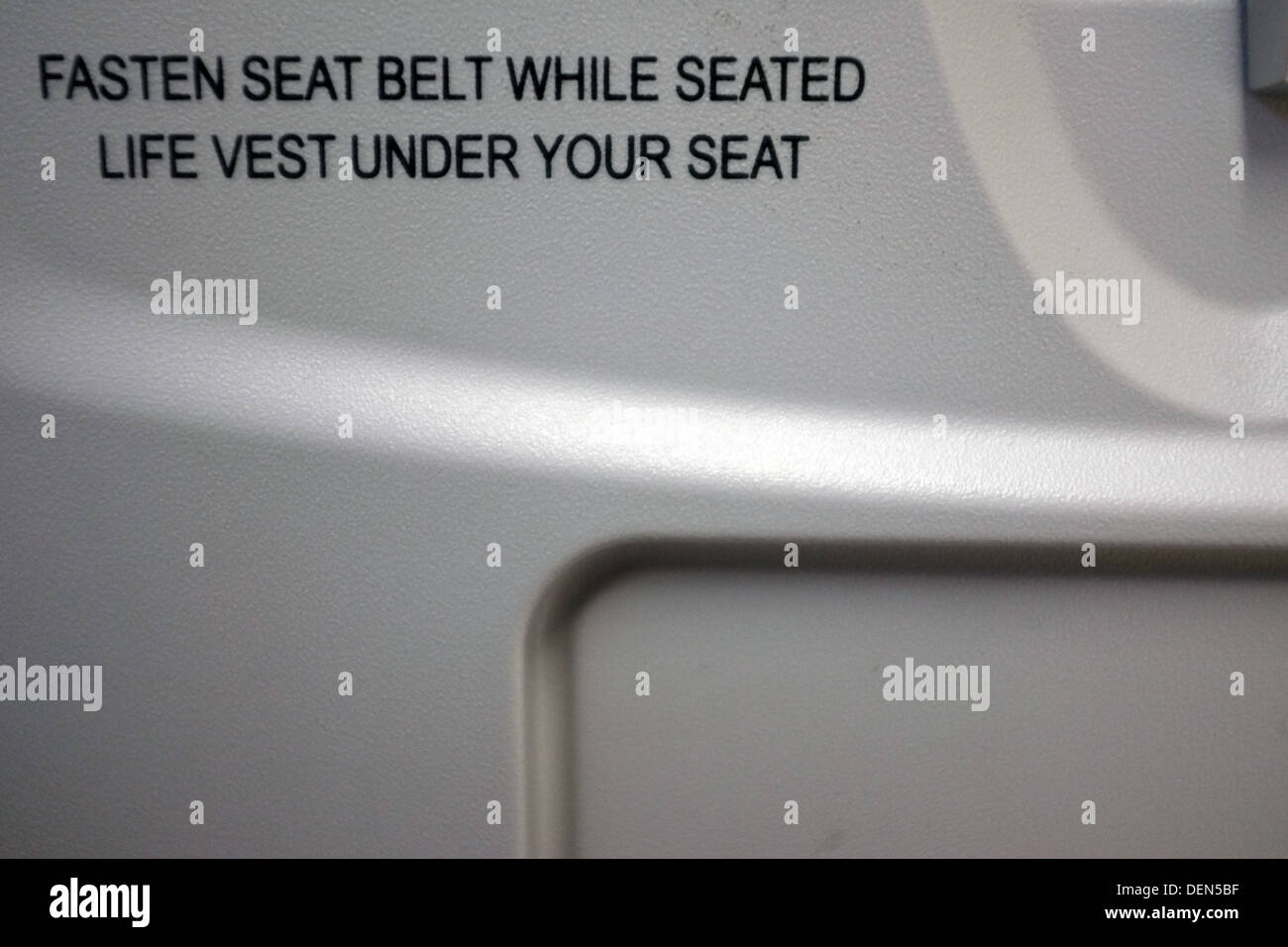 Warning safety messages on back hi-res stock photography and images - Alamy