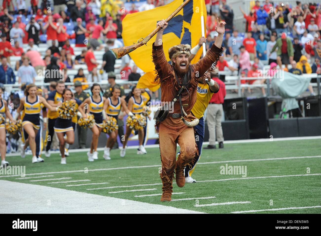 Baltimore, MD, USA. 21st Sep, 2013. WVU Mountaineer Jonathan Kimble ...