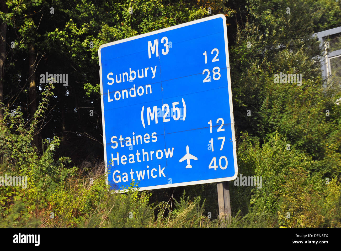 A British road sign directing traffic to South London and London ...