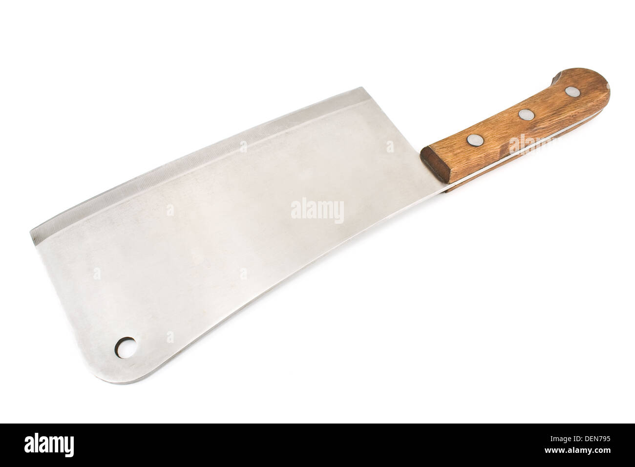 Meat cleaver knife isolated on white background Stock Photo - Alamy