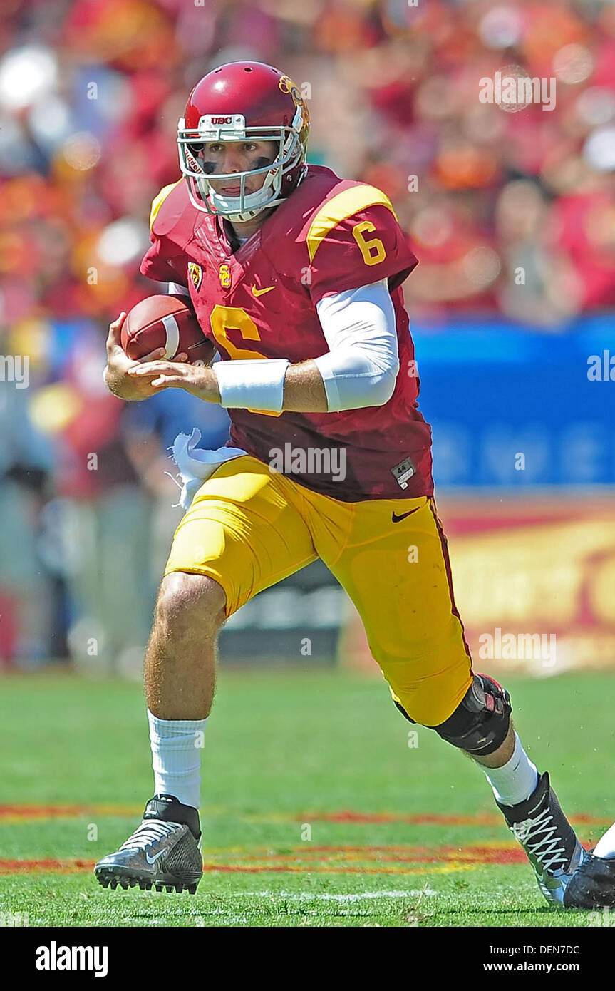 September 14, 2013 Los Angeles, CA.USC Trojans quarterback Cody Kessler ...