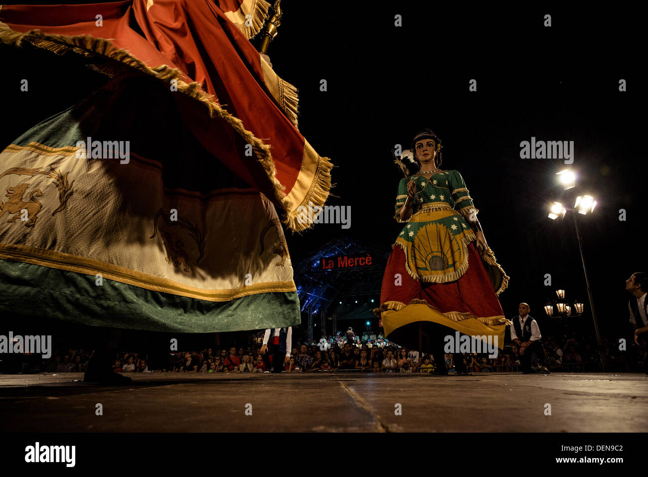 Barcelona, Spain. September 20th, 2013: The "Giants of Santa Maria del ...
