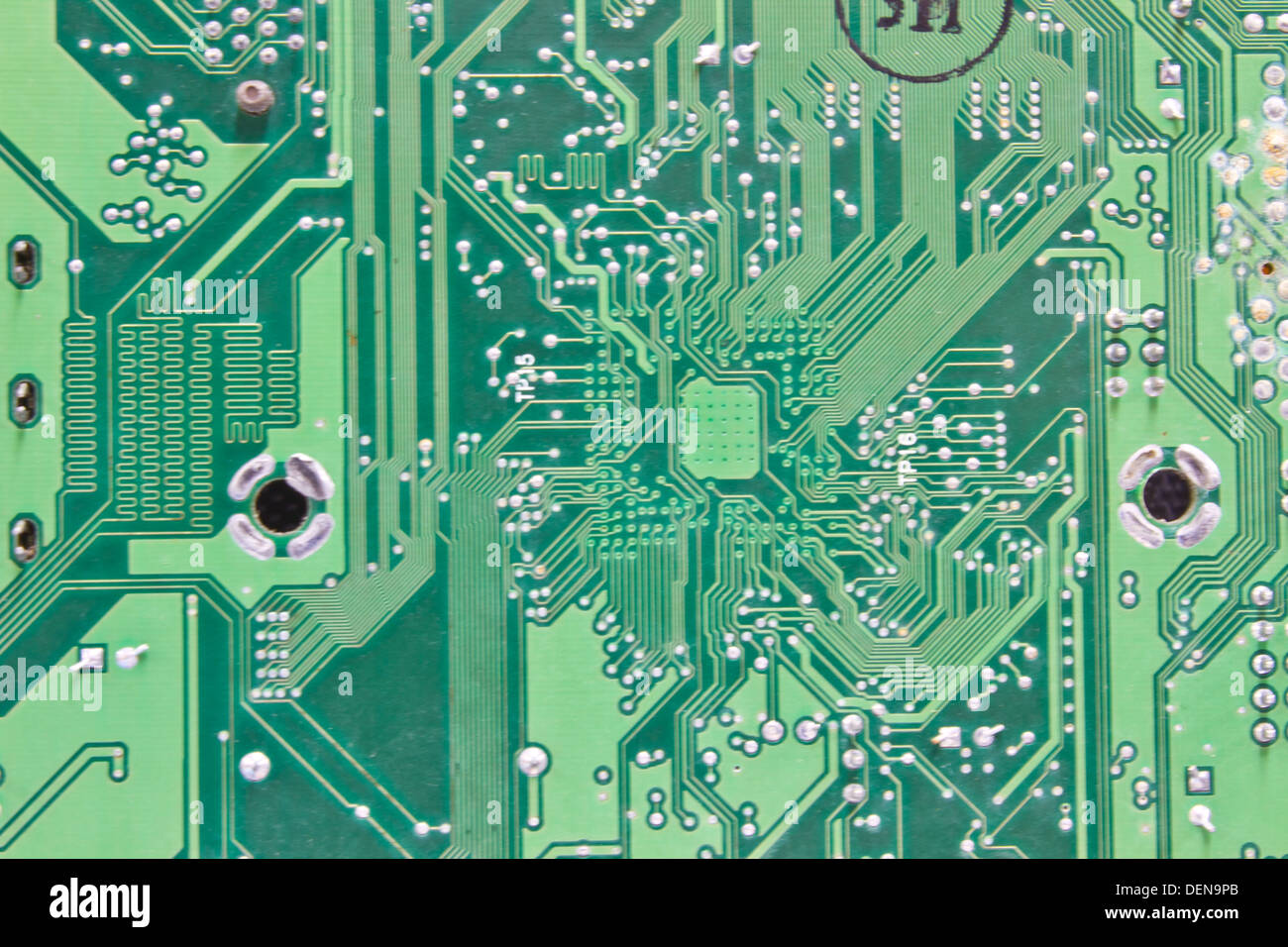 Abstract background with old computer circuit board Stock Photo - Alamy