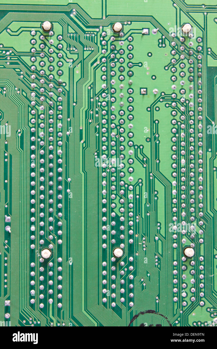 Abstract background with old computer circuit board Stock Photo - Alamy