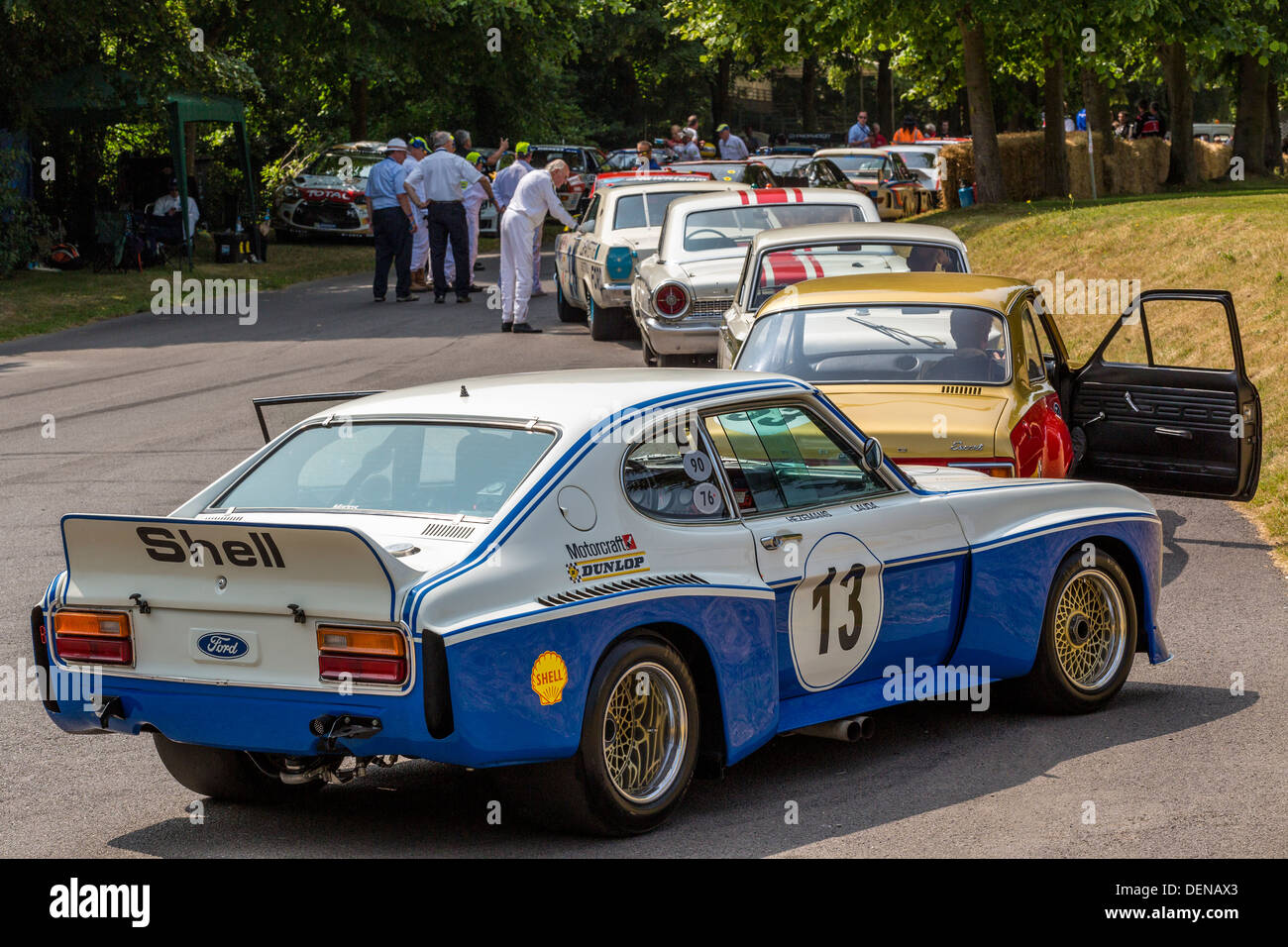 1973 Ford Capri RS "Cologne" with driver Emanuele Pirro at the 2013 ...