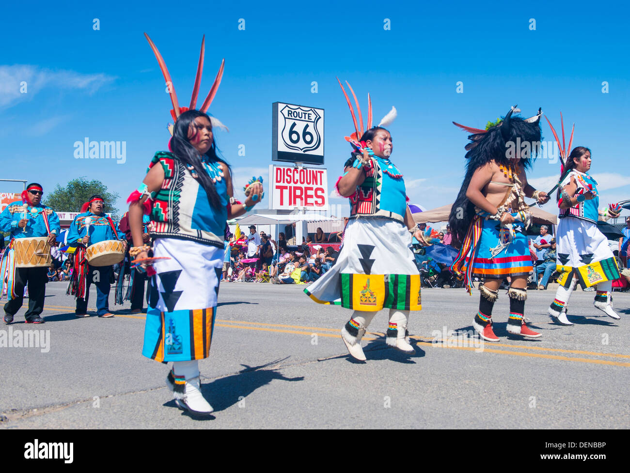Native Americans with traditional costume participates at the 92 annual ...
