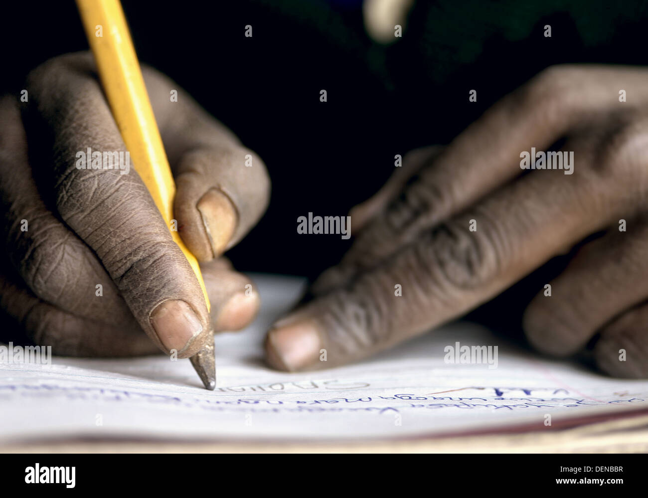African study write and close up hi-res stock photography and images ...