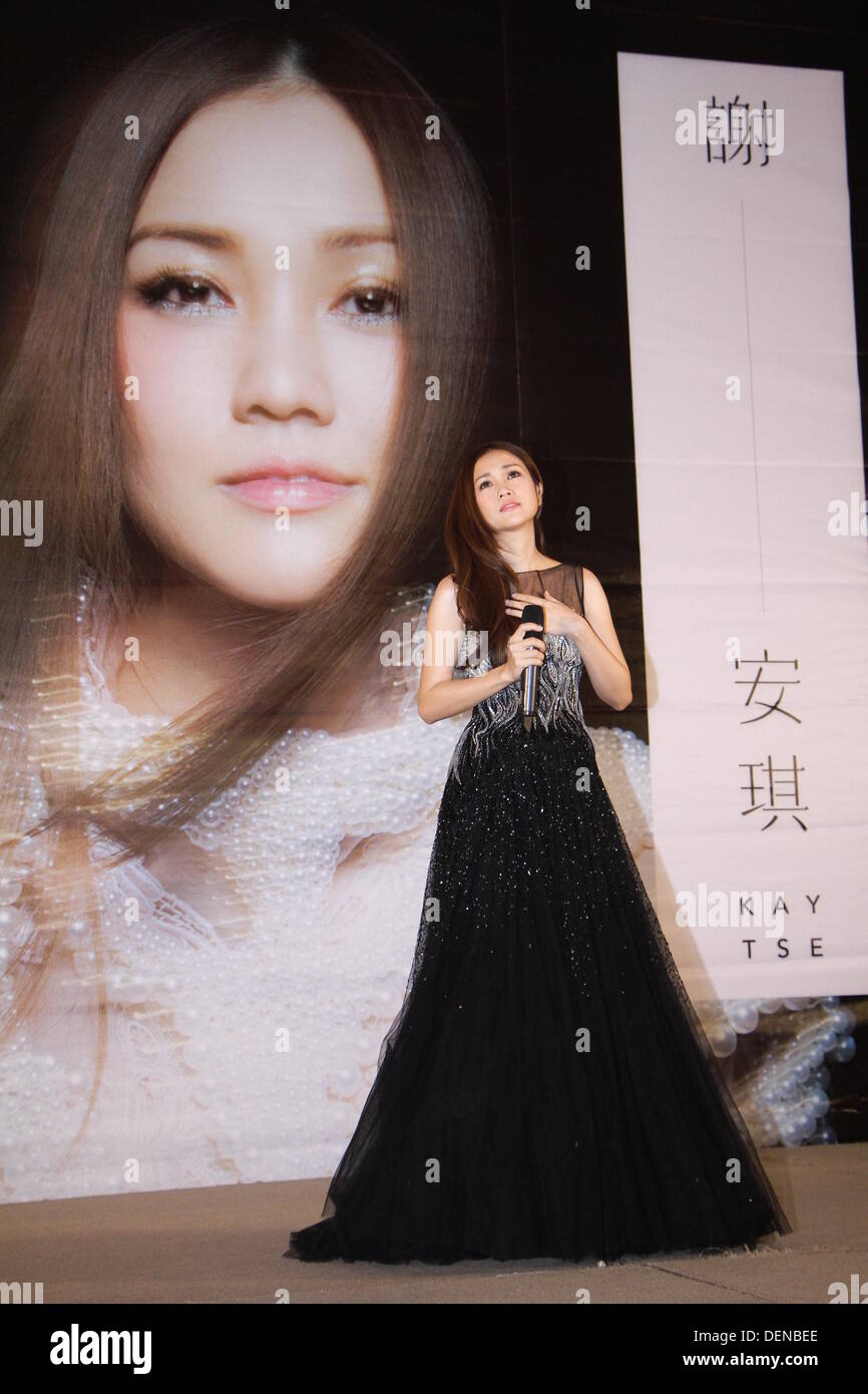 Hong Kong singer Kay Tse promotes her coming album in Taipei,China on ...