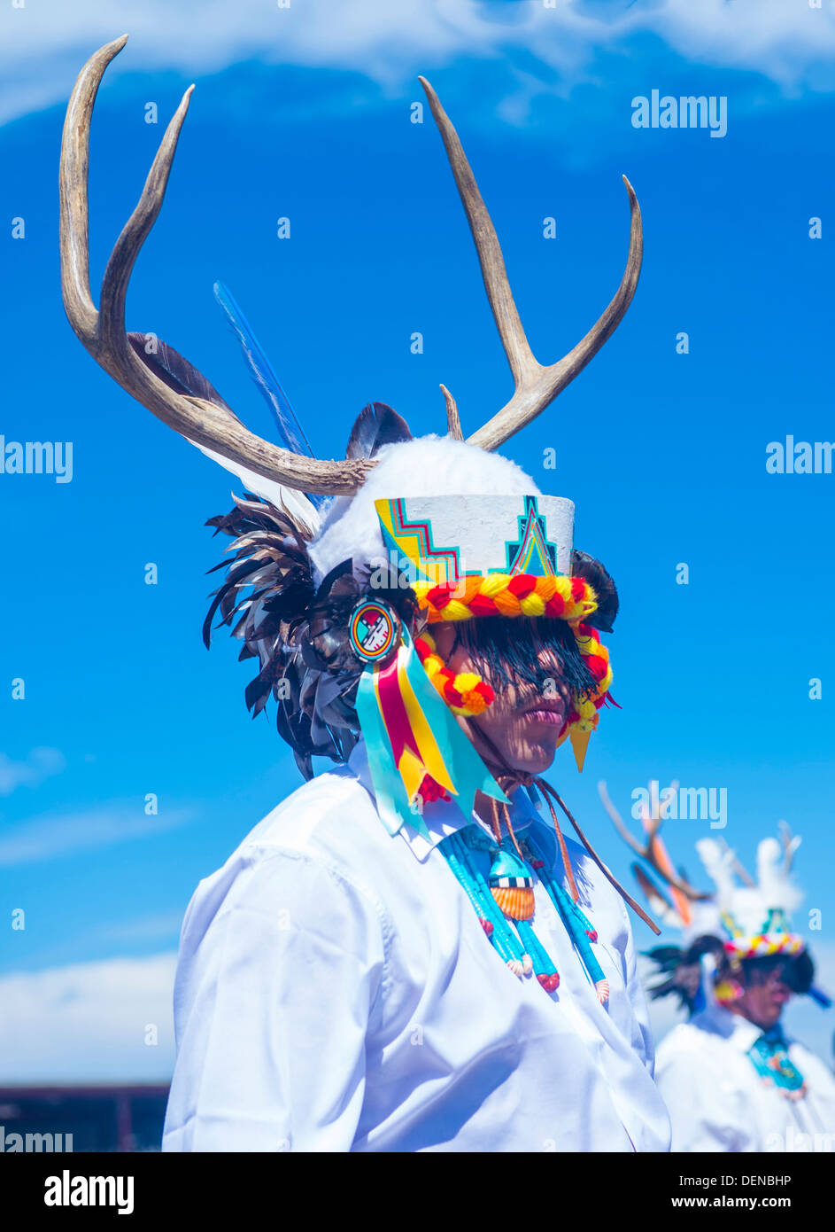 Native Americans with traditional costume participates at the 92 annual ...