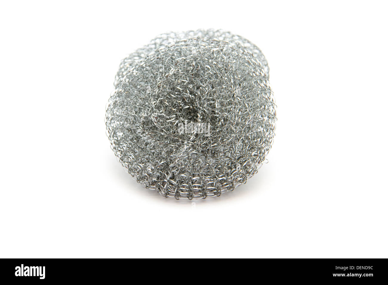 Silver Pot Sponge on white background Stock Photo - Alamy