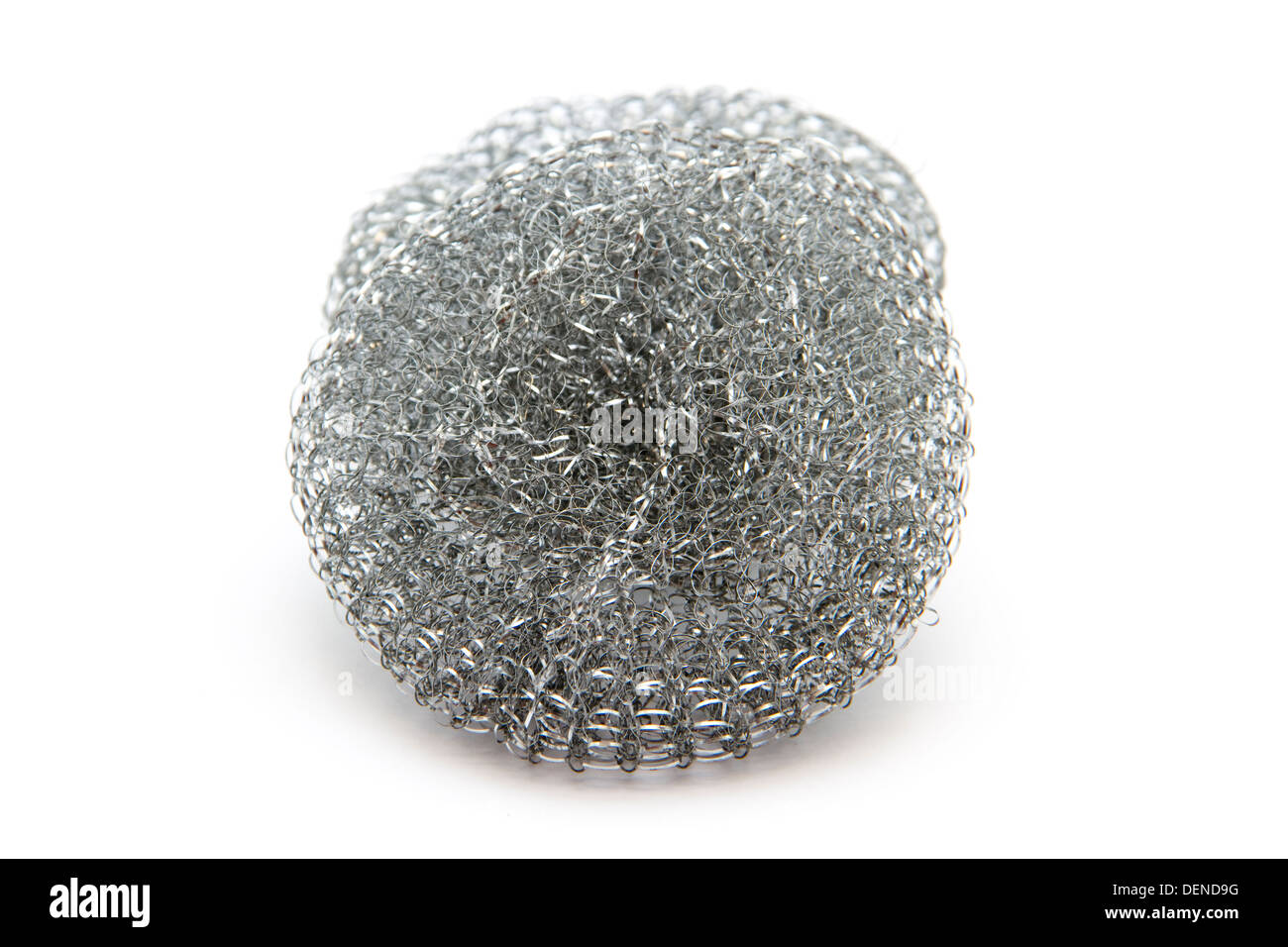 Silver Pot Sponge on white background Stock Photo - Alamy
