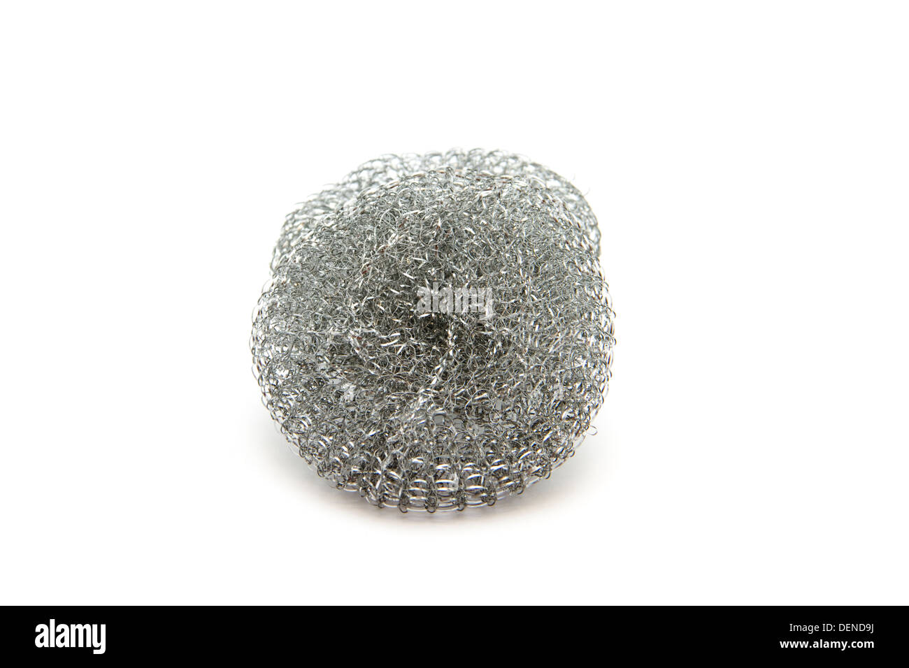 Silver Pot Sponge on white background Stock Photo - Alamy
