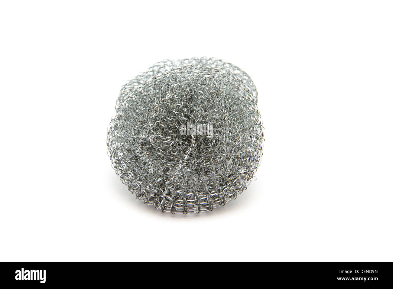 Silver Pot Sponge on white background Stock Photo - Alamy