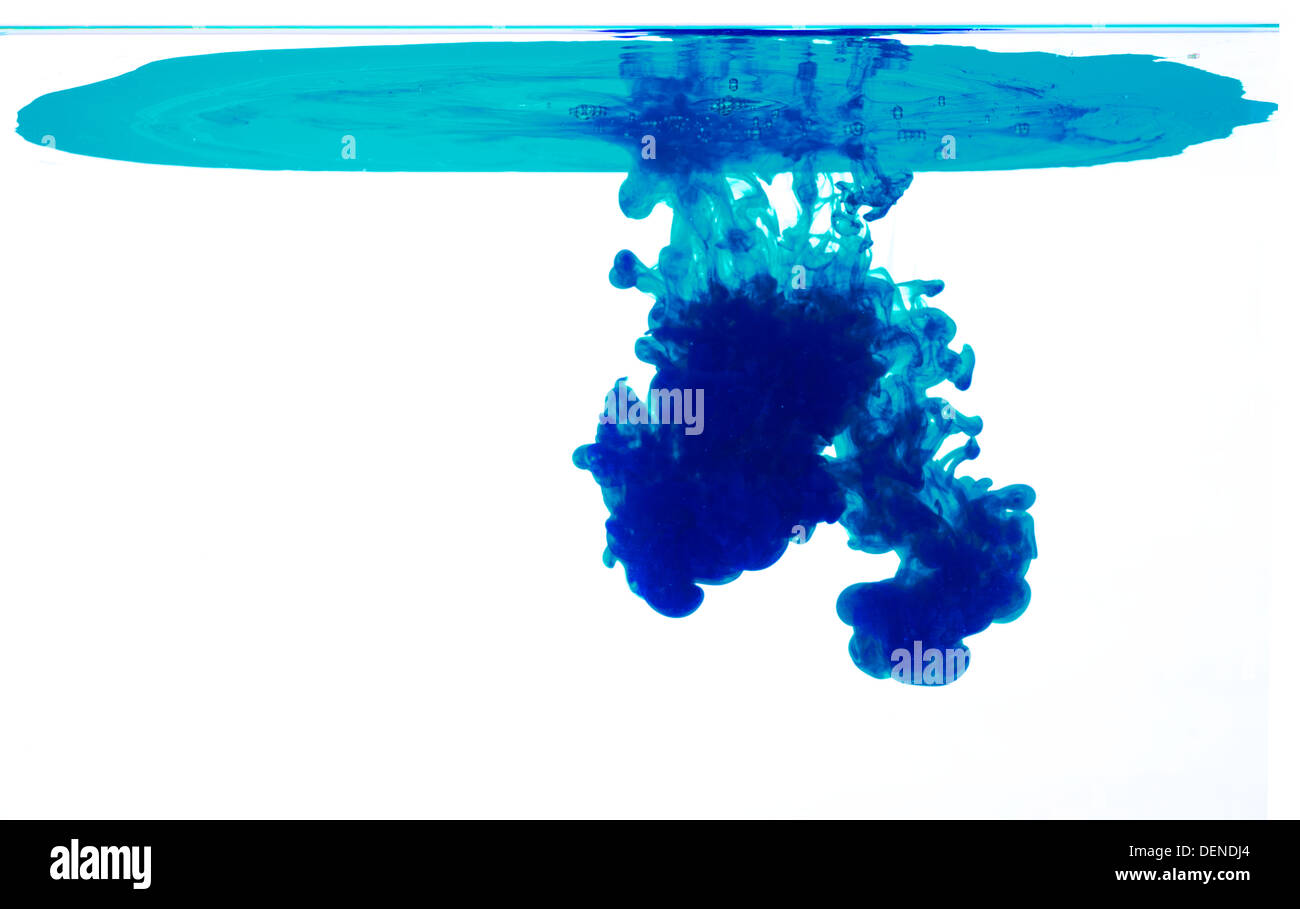 inks in water the color abstraction Stock Photo - Alamy