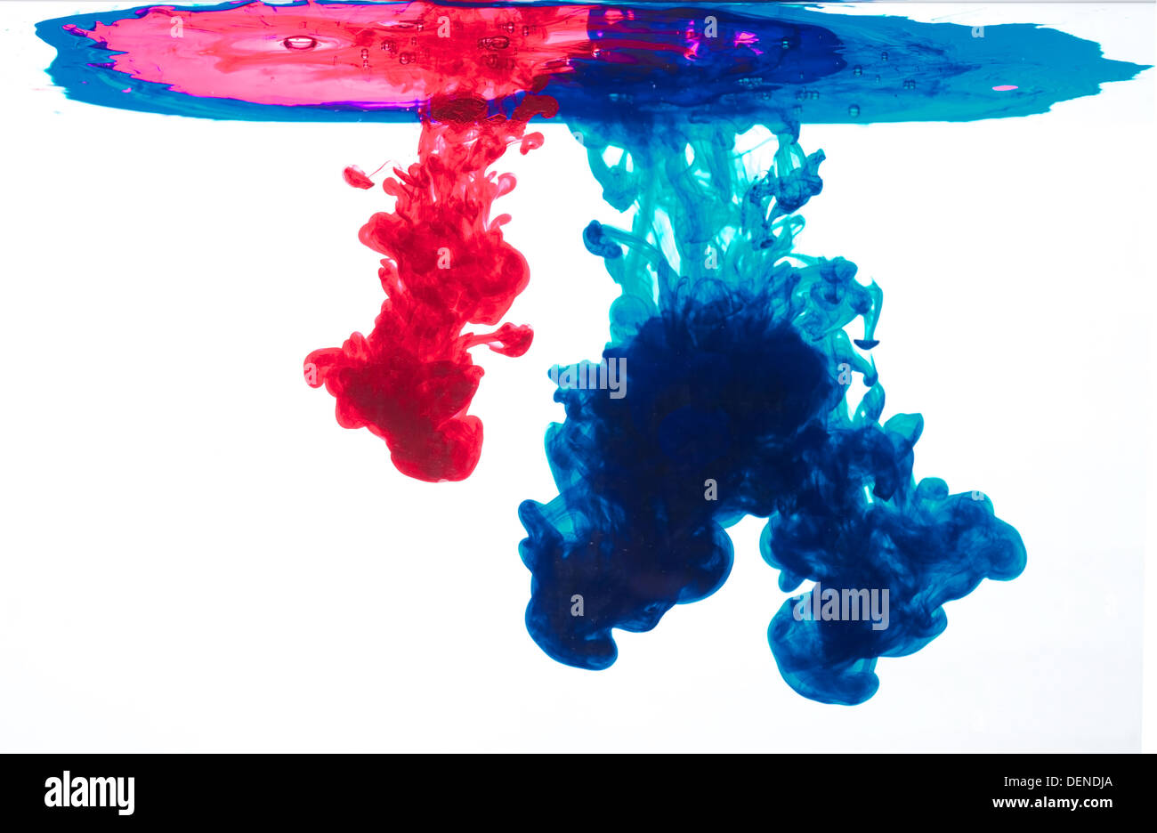 inks in water the color abstraction Stock Photo - Alamy