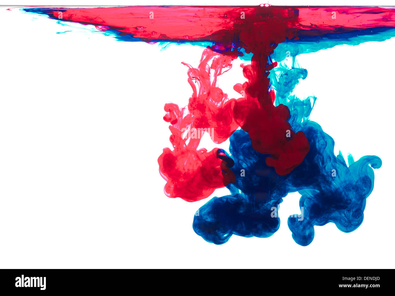 inks in water the color abstraction Stock Photo - Alamy