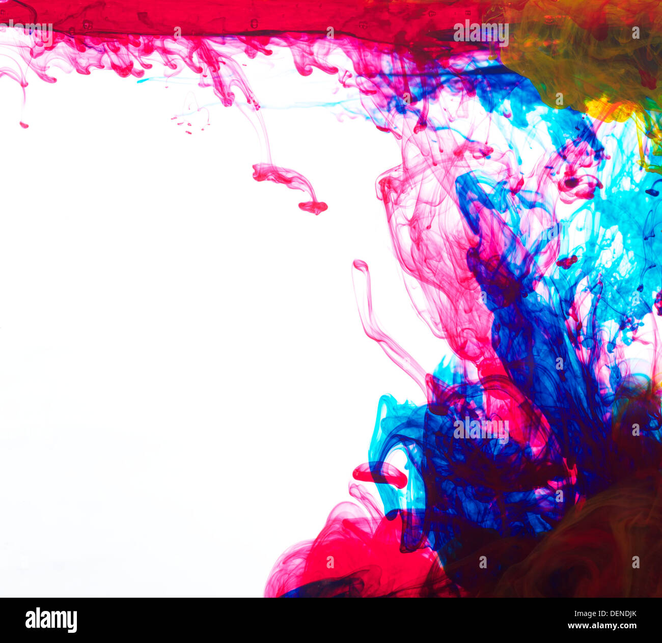 inks in water the color abstraction Stock Photo - Alamy