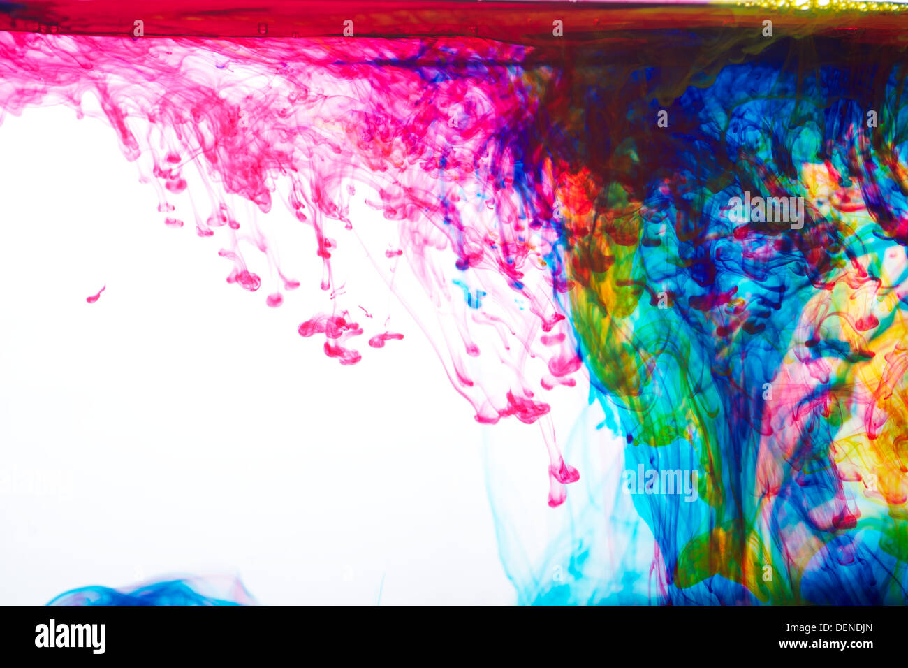 inks in water the color abstraction Stock Photo - Alamy