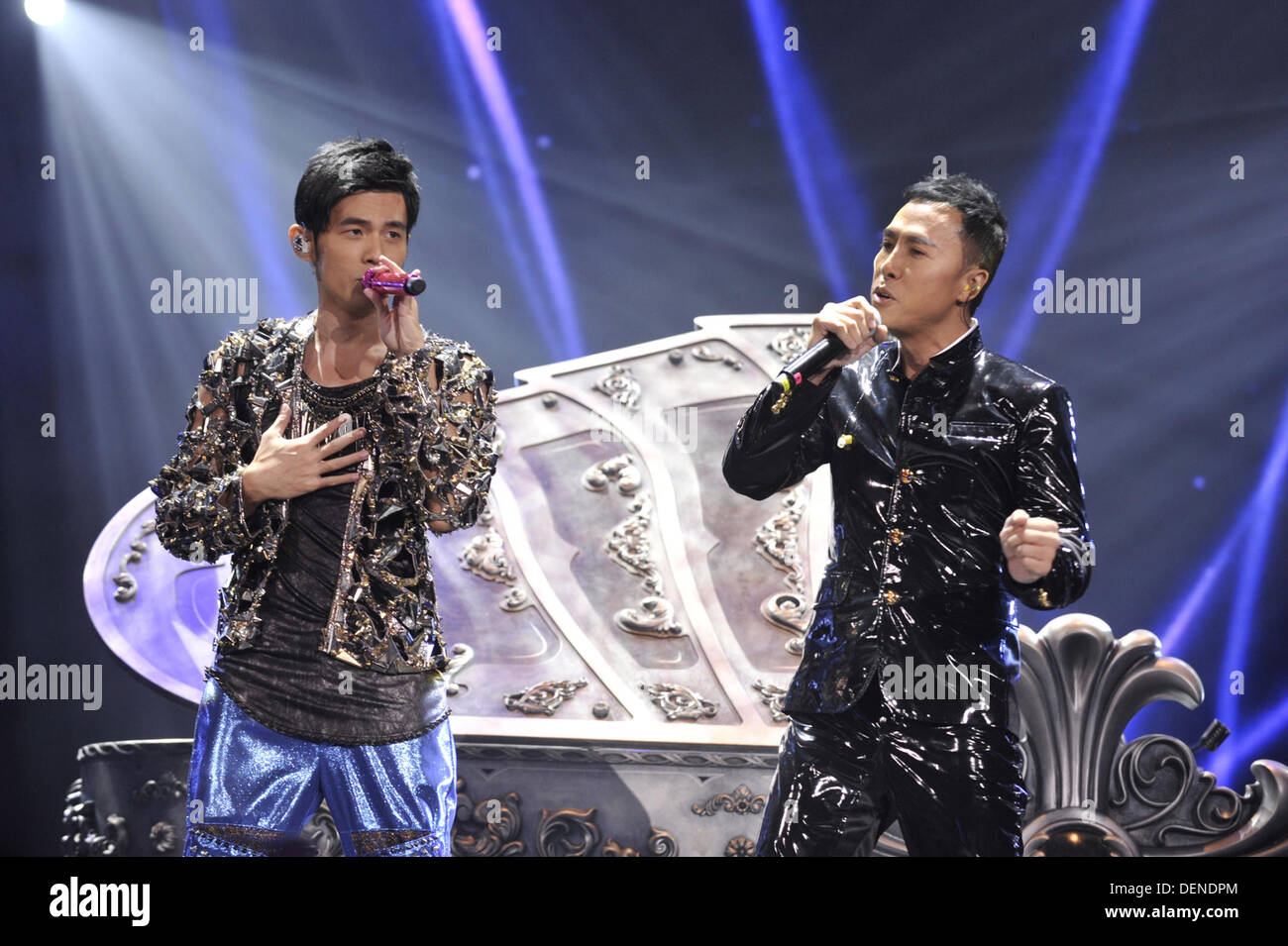 Hong Kong, China. 21st Sep, 2013. Singer Jay Chou invites Donnie Yen as ...
