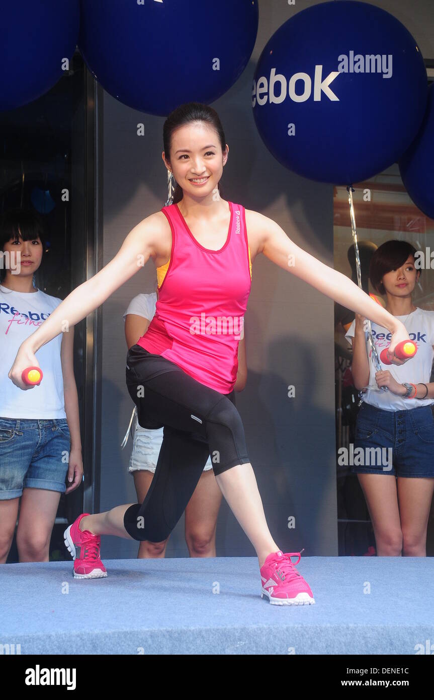 Actress Ariel Lin attends commercial activity in Taipei,China on ...