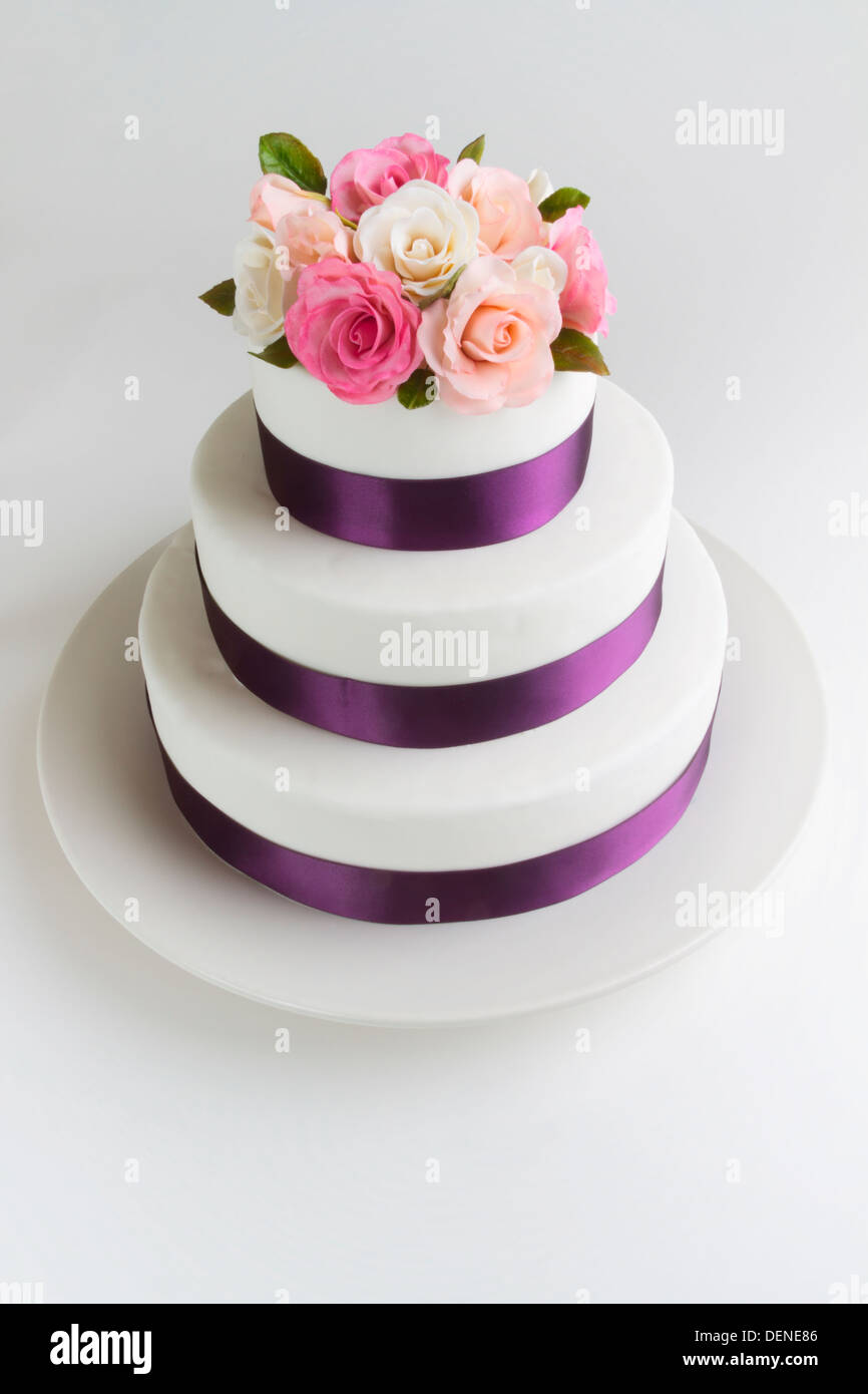 Decorated celebration cake Stock Photo - Alamy